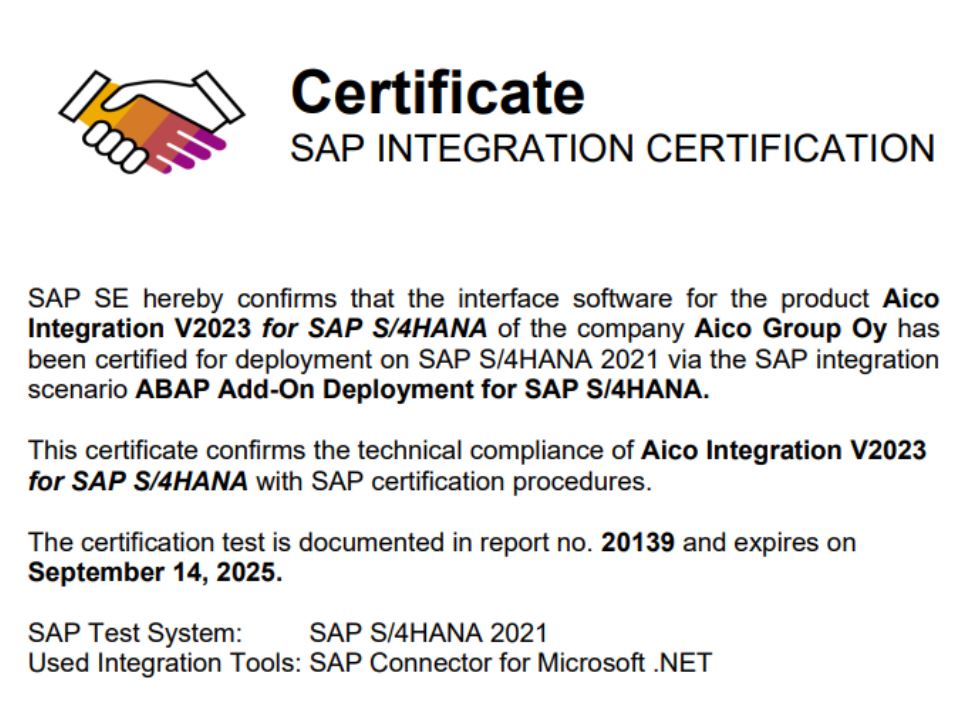 How Aico Achieved Official SAP Certification